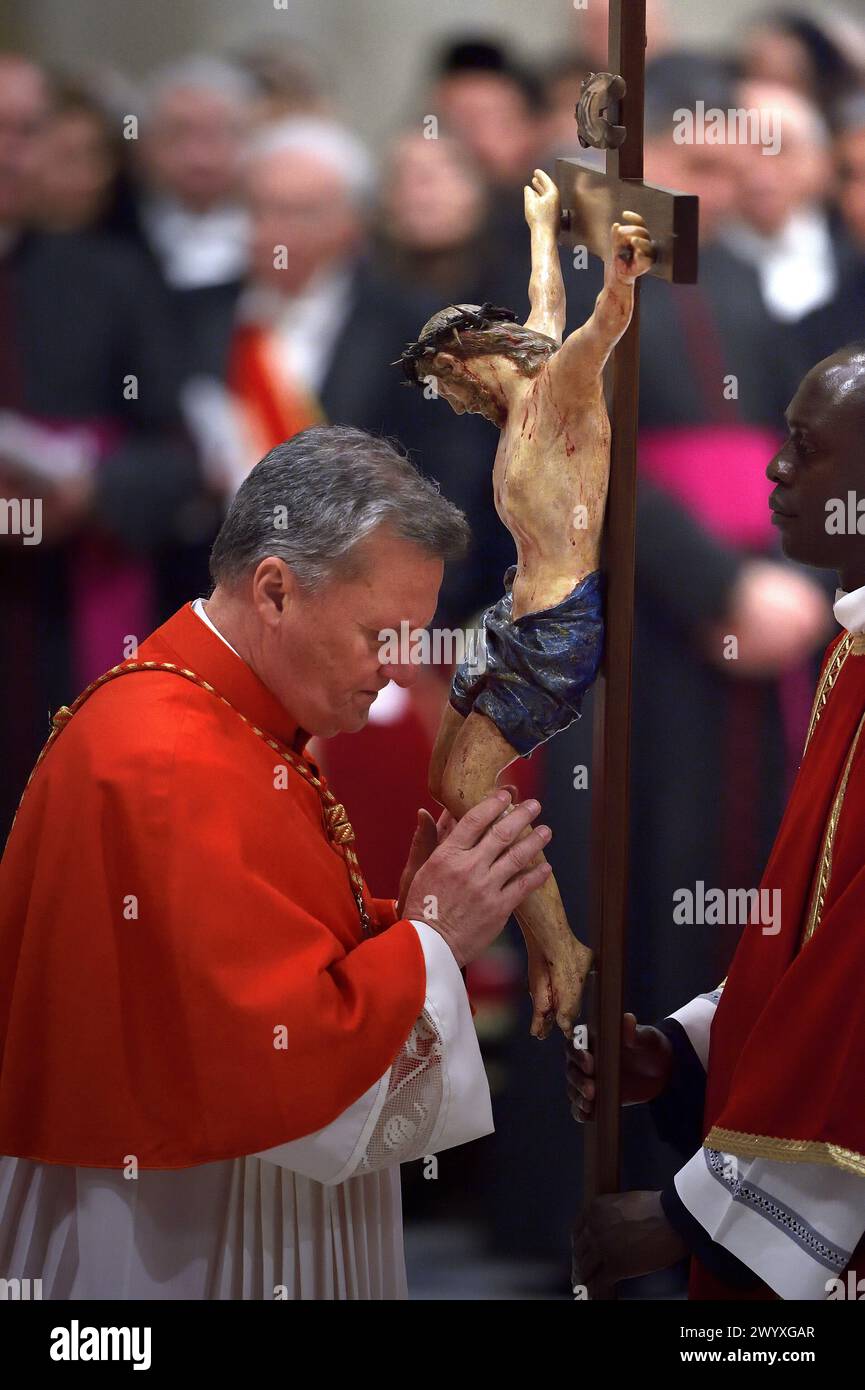 Cardinal Mario Grech, the ceremony of the Good Friday Passion of the ...
