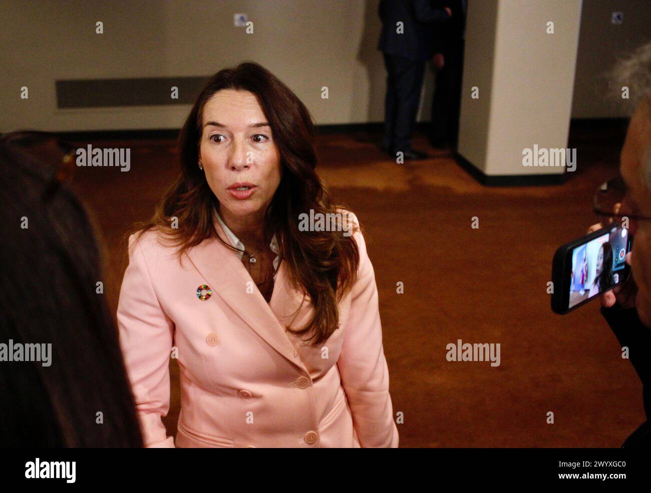 April 8, 2024, New York City, New York: (NEW) Press Conference with ...