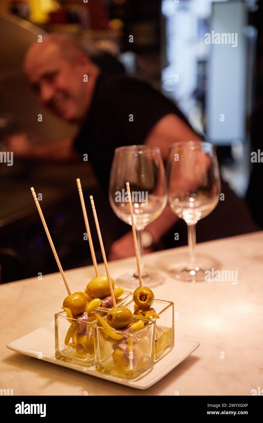 "Gilda", Typical Pintxo from Donostia, Old Town, Donostia, San ...