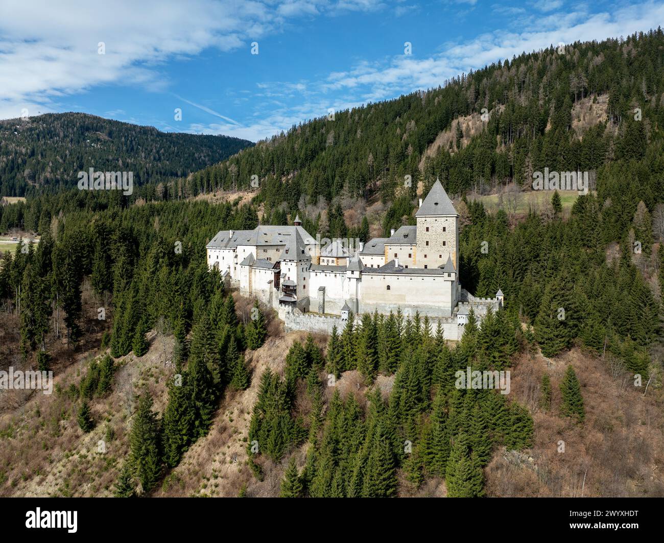Medieval Moosham Castle in Unternberg near Lungau in Austria in ...