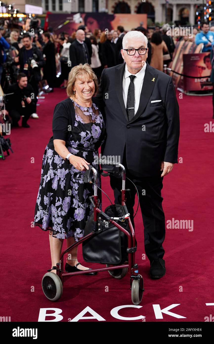 Janis Winehouse (left) and Mitch Winehouse attending the world premiere ...