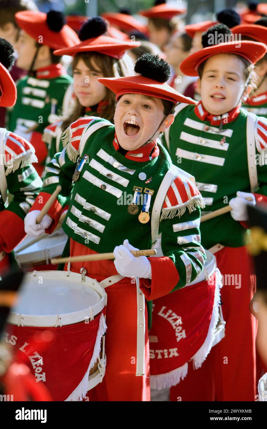 Tamborrada. Basque folklore. San Sebastian. Donostia. Gipuzcoa. Basque ...