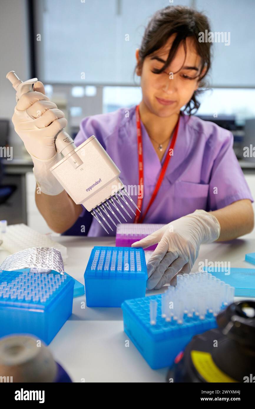 Preparing samples for DNA sequencing, Genomics Unit, DNA and RNA sequentation and quantitation ...