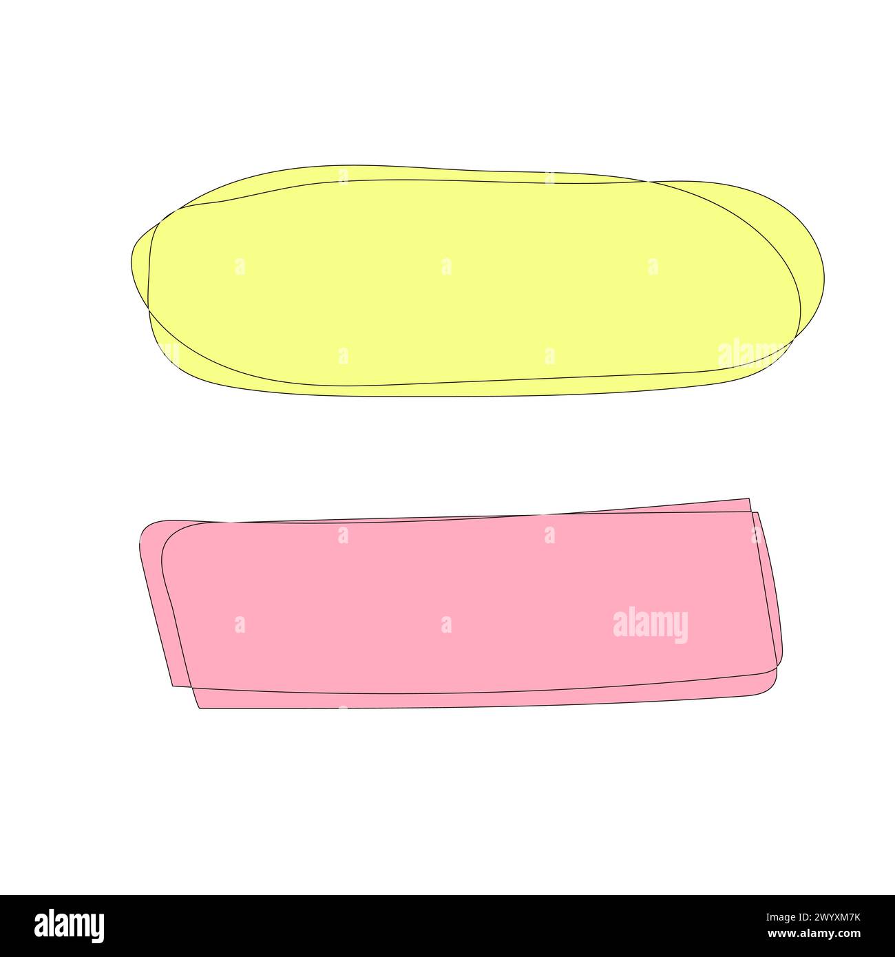Hand drawn free form abstract shapes for text background Stock Vector ...