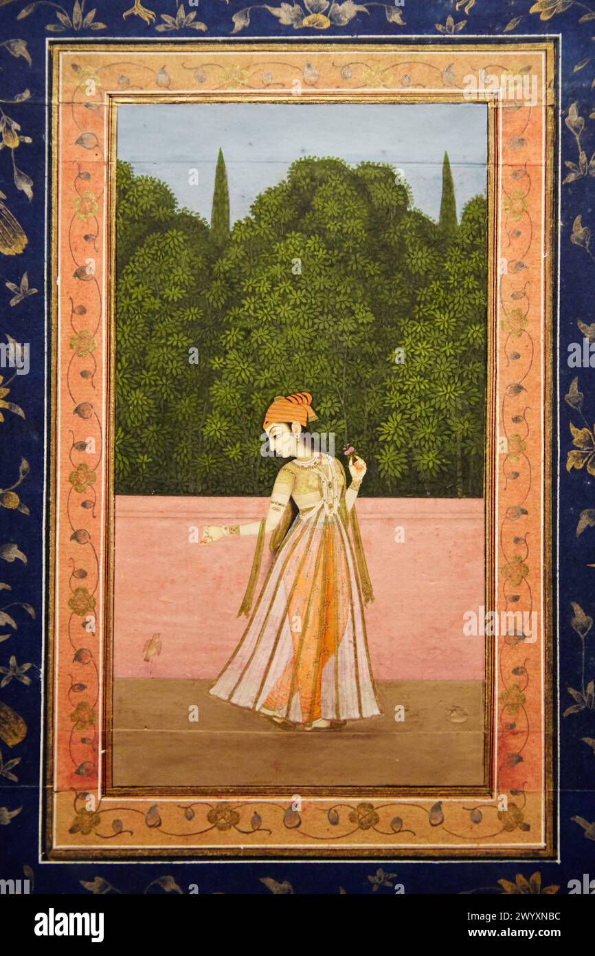 Mughal miniature painting, Islamic Art, India, Pergamon Museum, Berlin ...