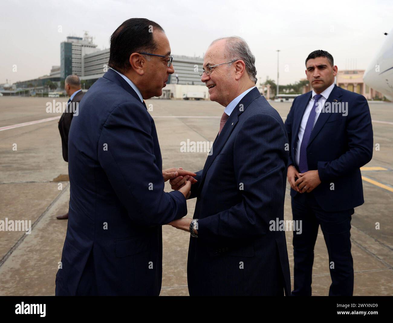 Palestinian Prime Minister and Foreign Minister Muhammad Mustafa ...