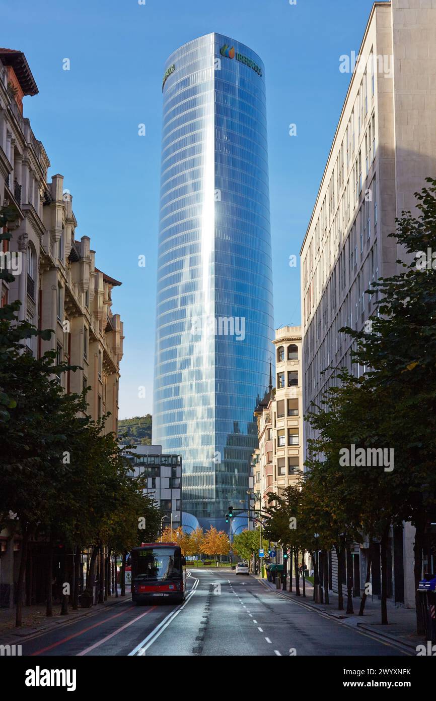 Iberdrola Tower. Elcano street. Bilbao. Bizkaia. Basque Country. Spain ...