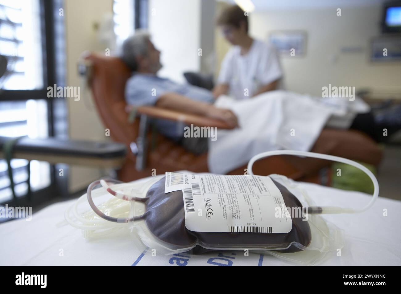 Blood donation, blood bank Stock Photo - Alamy