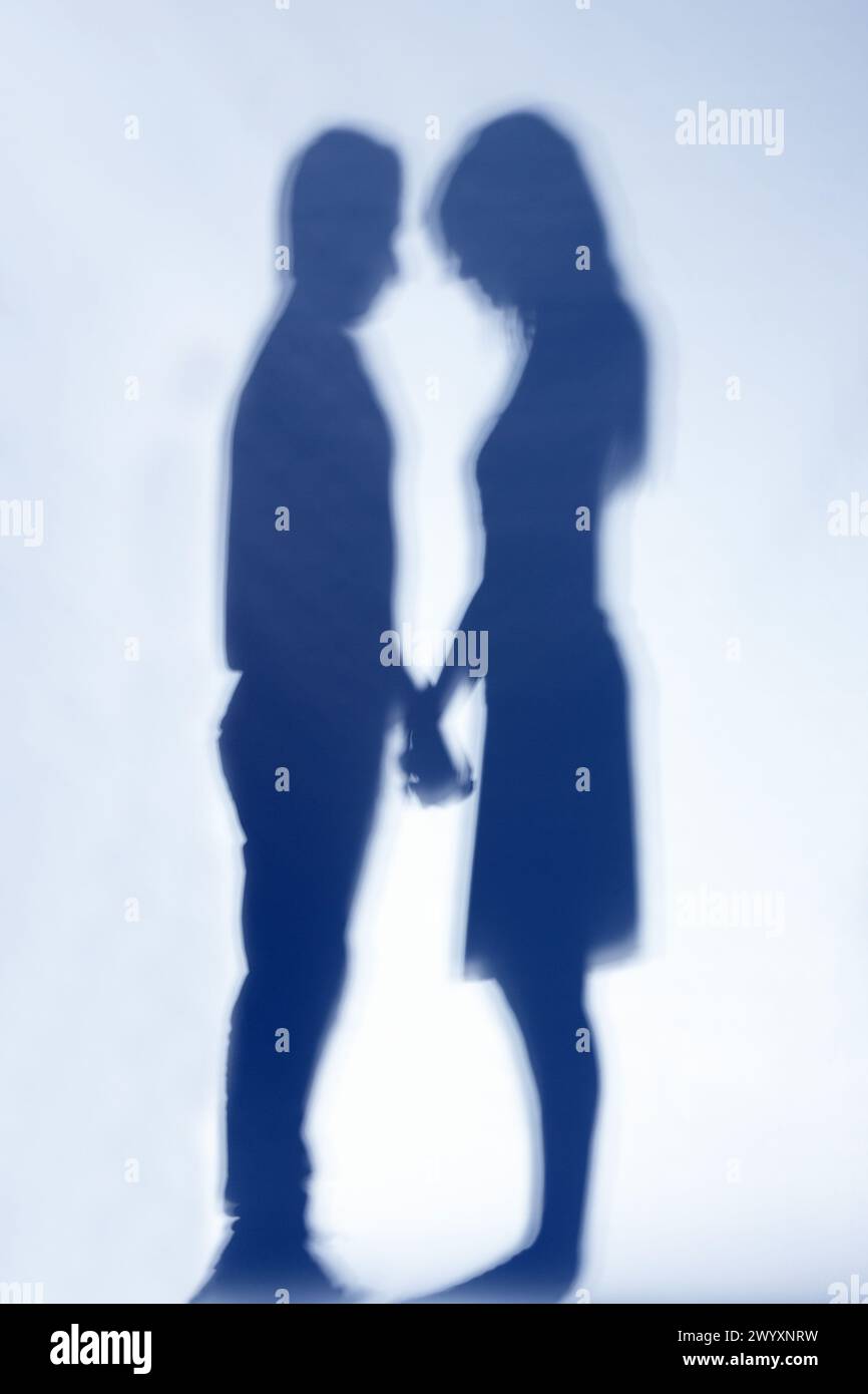 Shadows silhouettes two women hi-res stock photography and images - Alamy