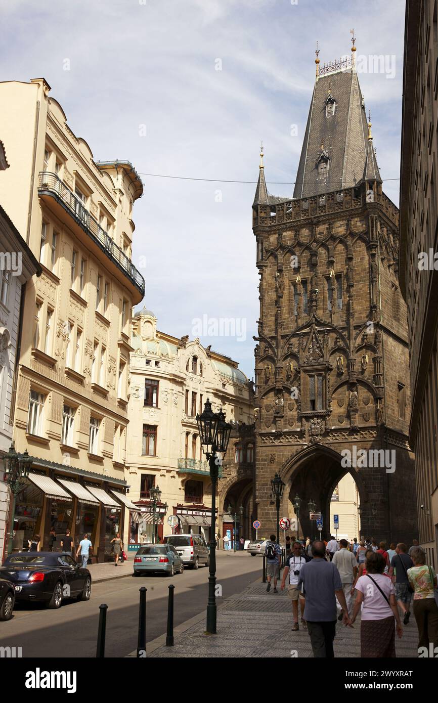 Powder Tower, Prague, Czech Republic Stock Photo - Alamy