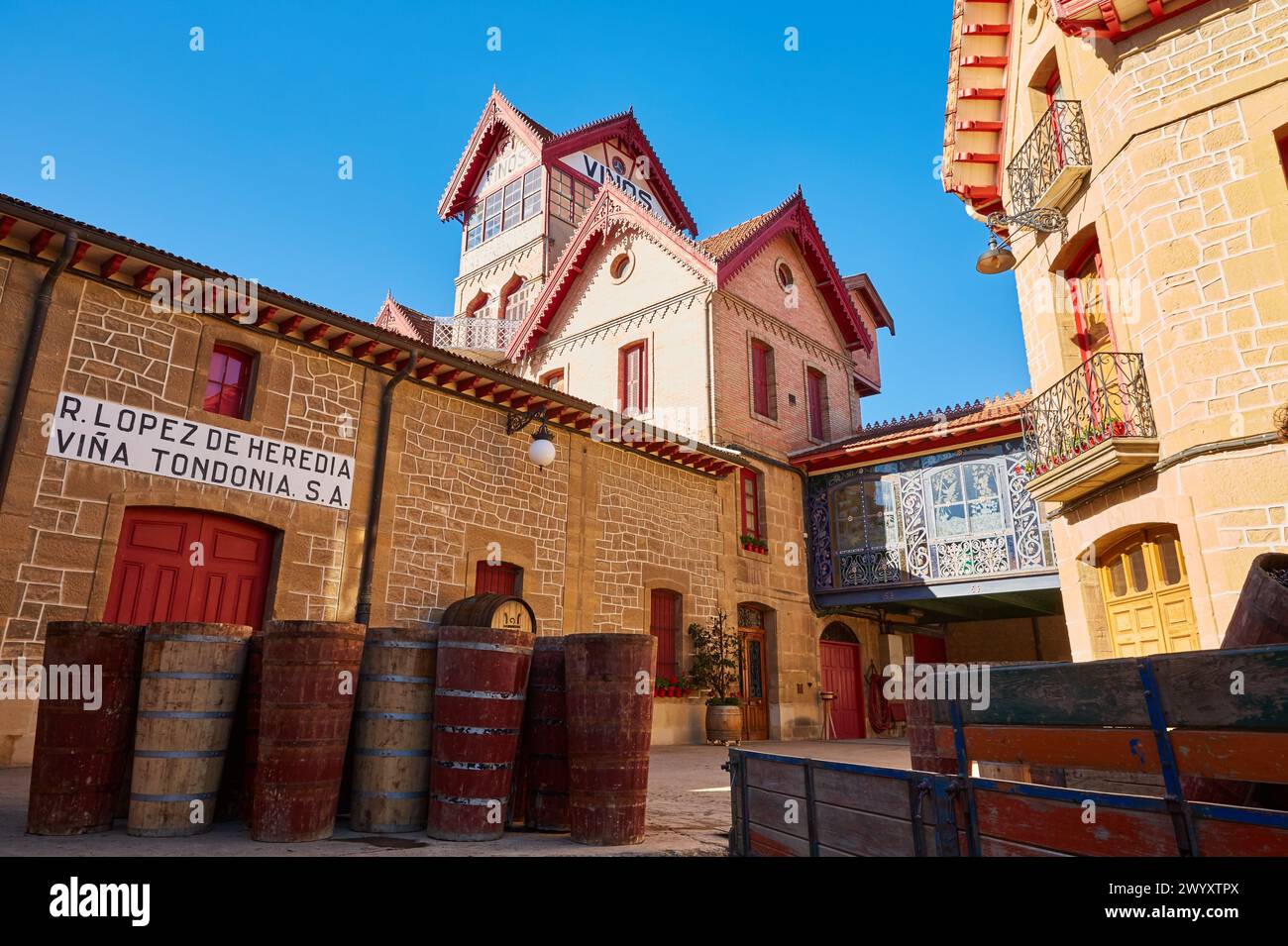 Vintage, Lopez de Heredia Viña Tondonia, Rioja wine cellar, Barrio de ...