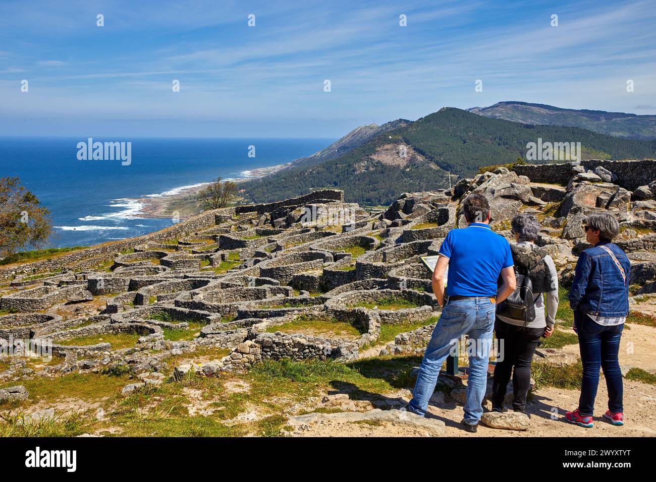 Celtic village, Santa Tecla mountain, Castro of Santa Trega, A Guarda ...
