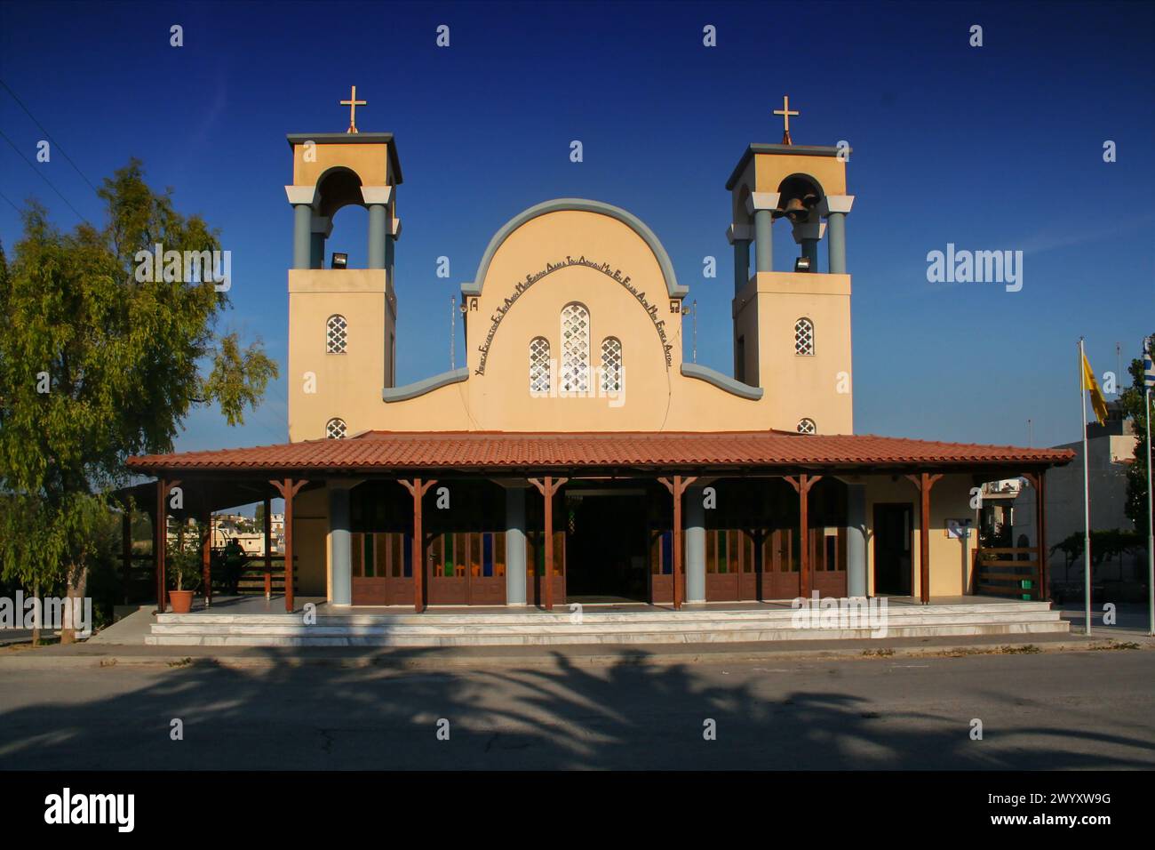 Two church towers hi-res stock photography and images - Alamy