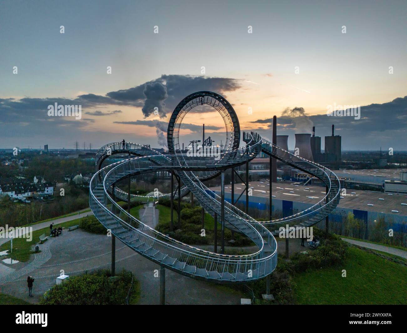 Steel works, Hüttenwerke Krupp-Mannesmann, HKM in Duisburg-Hüttenheim ...
