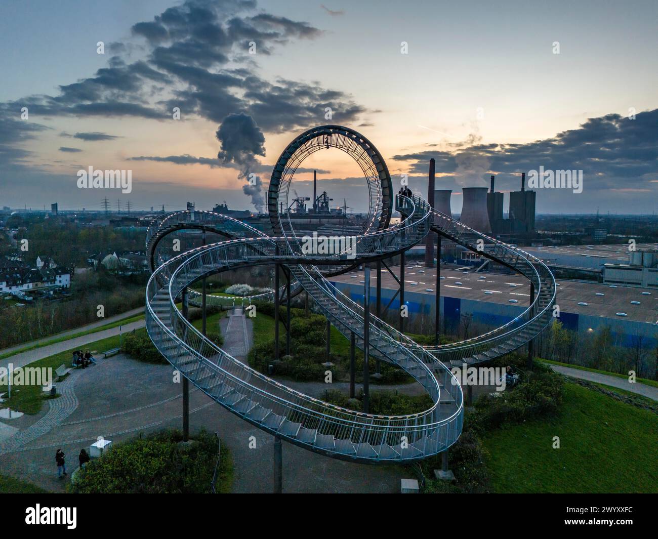 Steel works, Hüttenwerke Krupp-Mannesmann, HKM in Duisburg-Hüttenheim ...