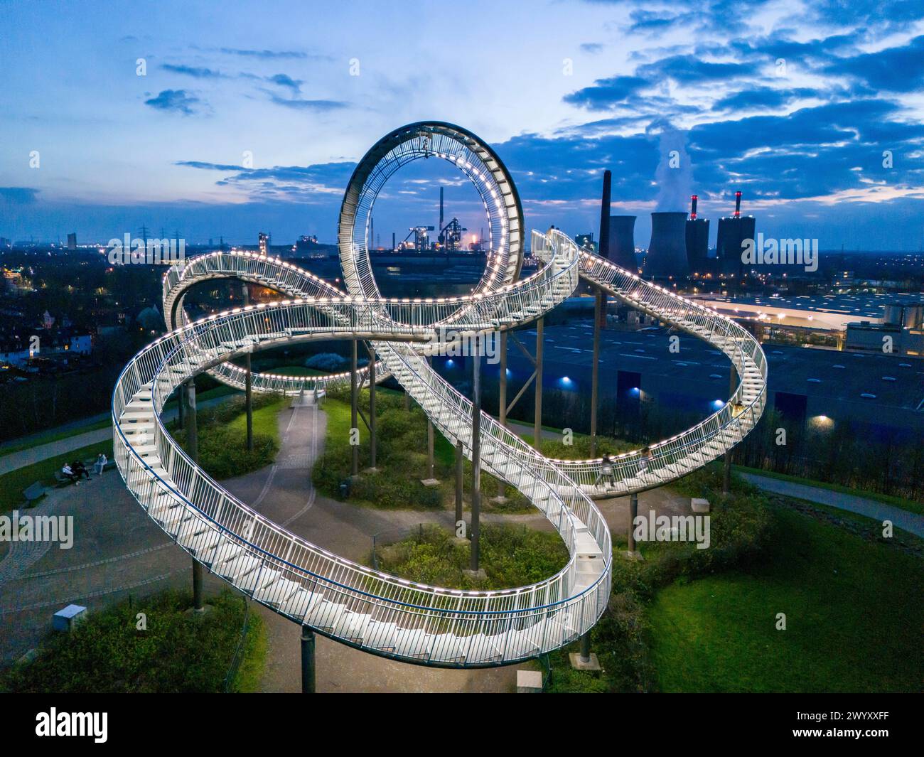Steel works, Hüttenwerke Krupp-Mannesmann, HKM in Duisburg-Hüttenheim ...