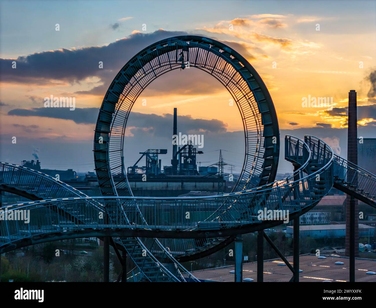 Steel works, Hüttenwerke Krupp-Mannesmann, HKM in Duisburg-Hüttenheim ...