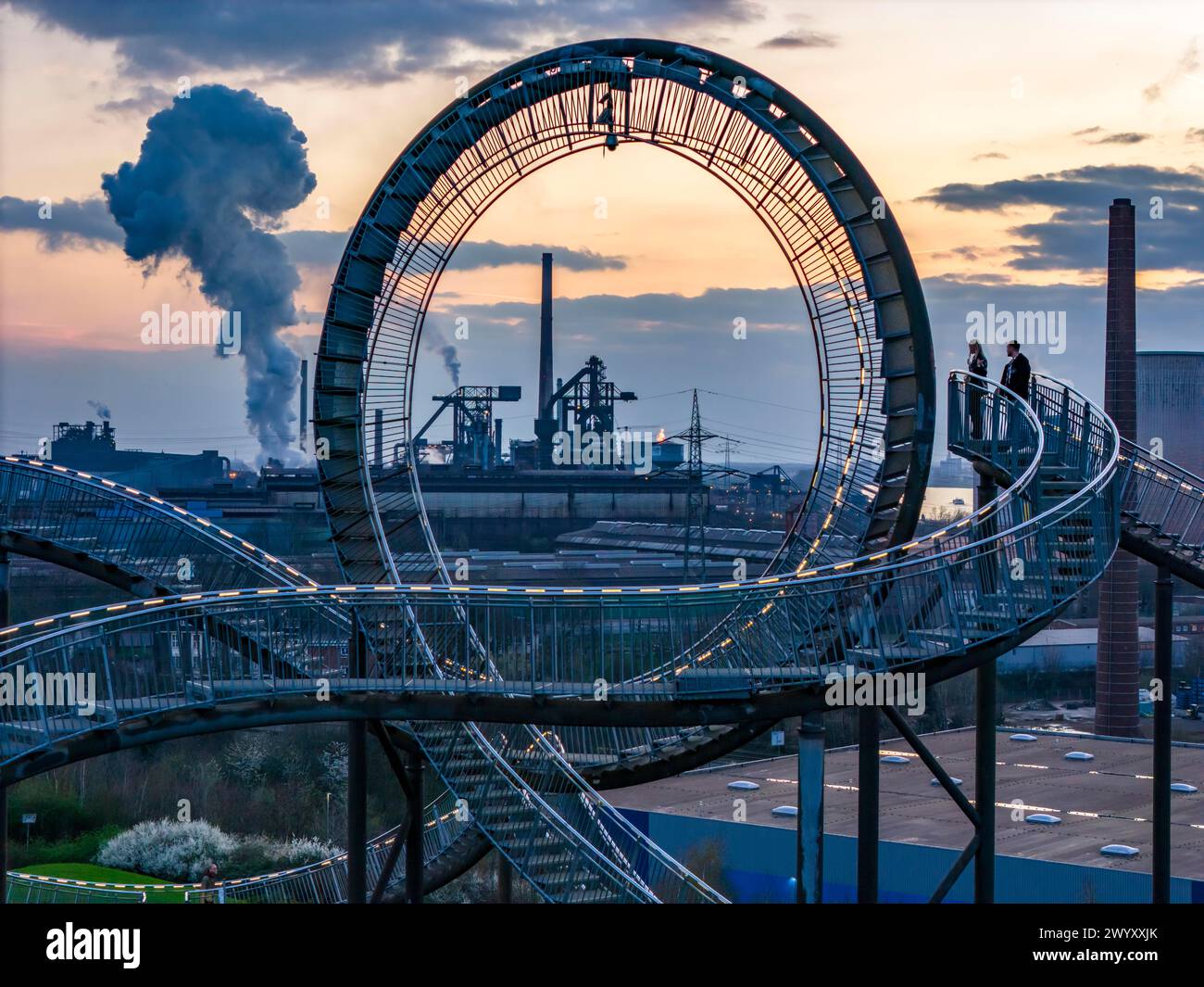 Steel works, Hüttenwerke Krupp-Mannesmann, HKM in Duisburg-Hüttenheim ...