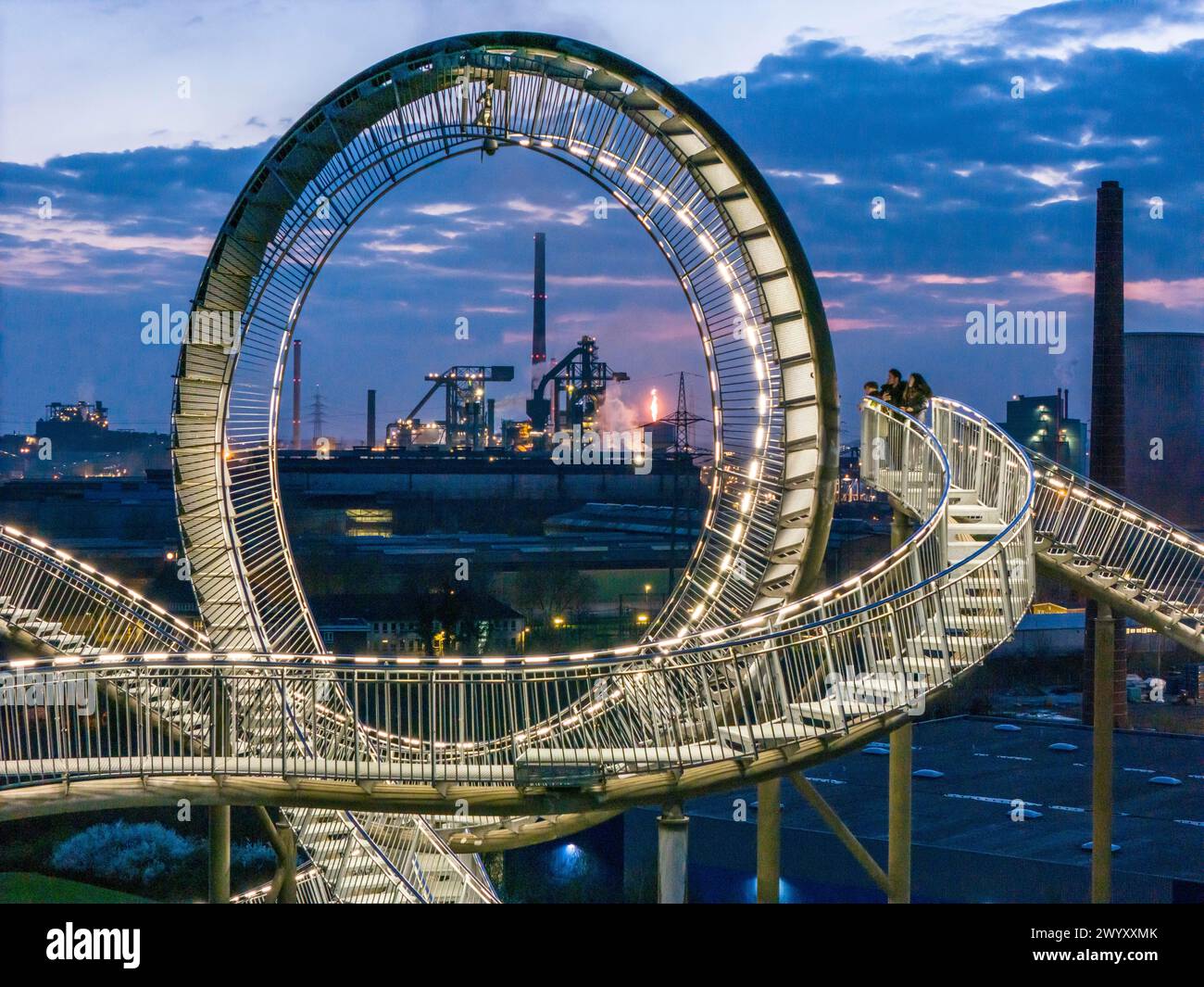 Steel works, Hüttenwerke Krupp-Mannesmann, HKM in Duisburg-Hüttenheim ...