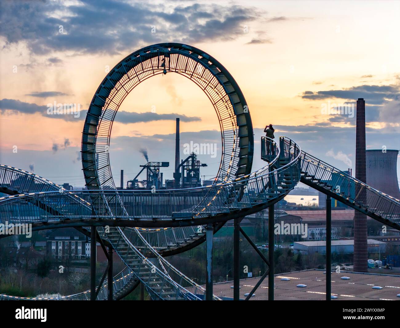 Steel works, Hüttenwerke Krupp-Mannesmann, HKM in Duisburg-Hüttenheim ...