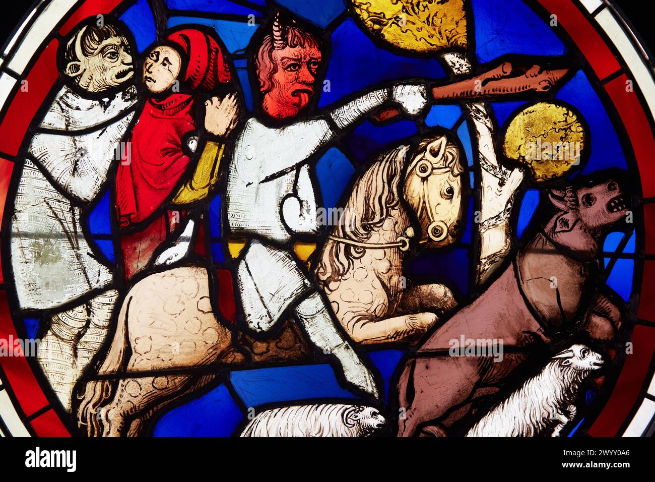 Vitraux de la Sainte-Chapelle de Paris. Musee du Moyen-Age Middle Ages ...