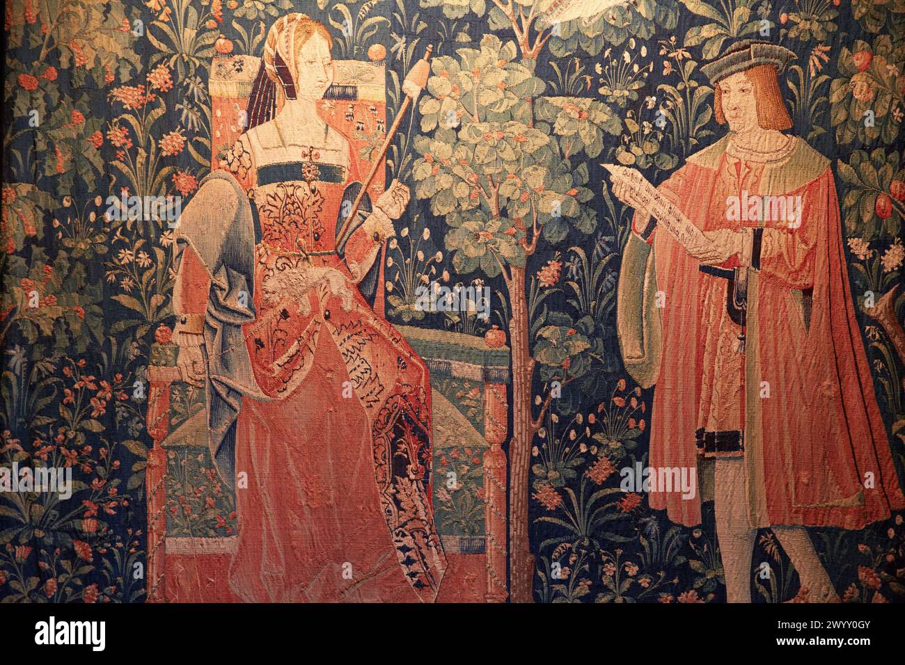 La lecture. Pays-Bas du Sud. 1500-1520. Musee du Moyen-Age Middle Ages ...