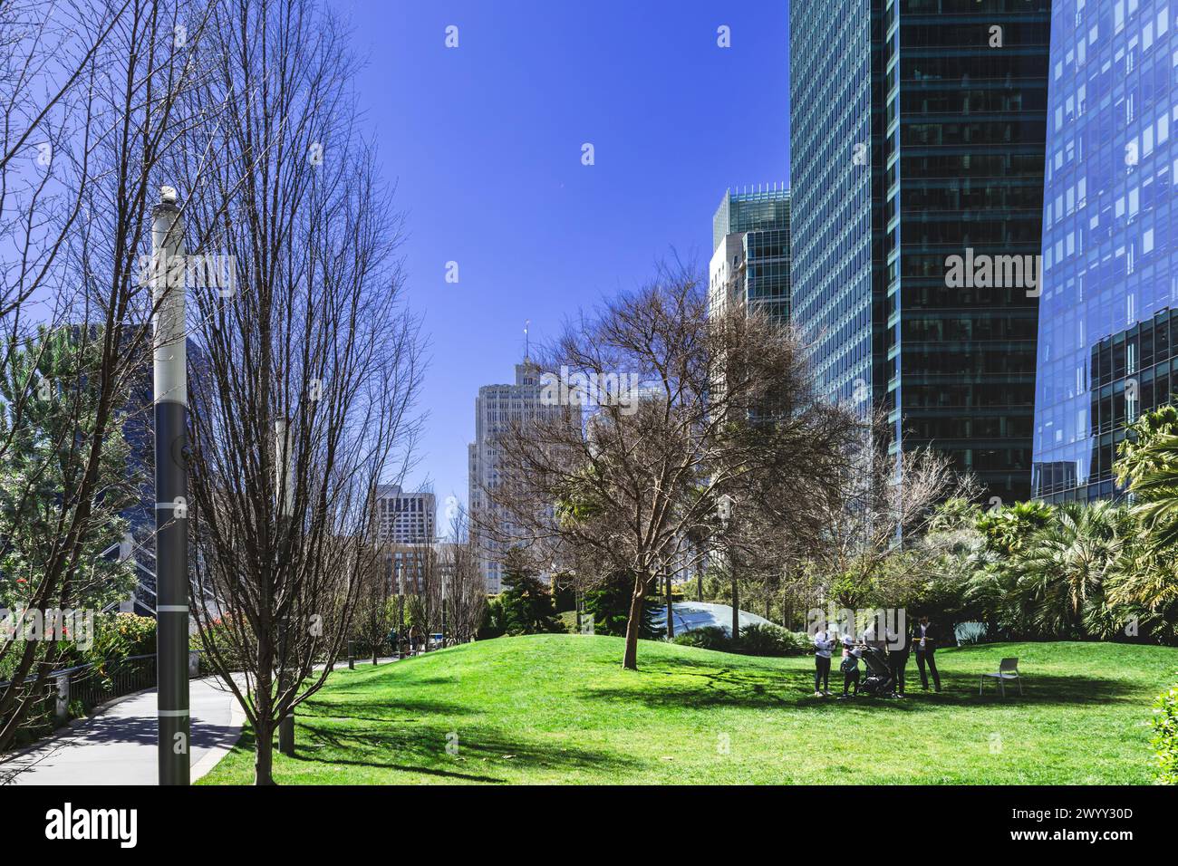 San Francisco, CA, USA. March 16,2024: Salesforce Park Provides ...
