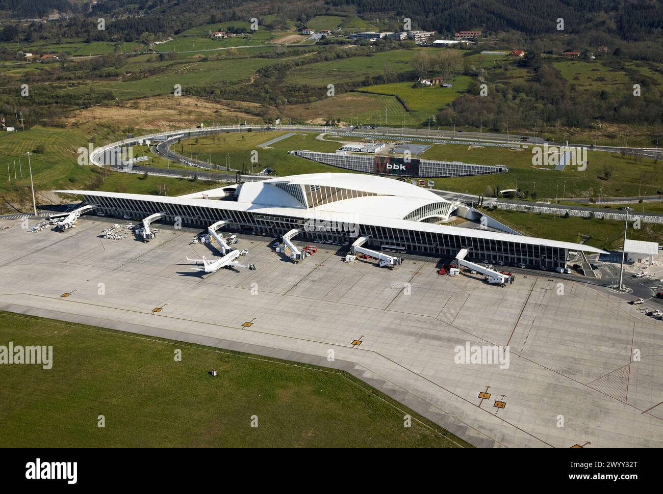 Bilbao Airport, Loiu, Biscay, Basque country, Spain Stock Photo - Alamy
