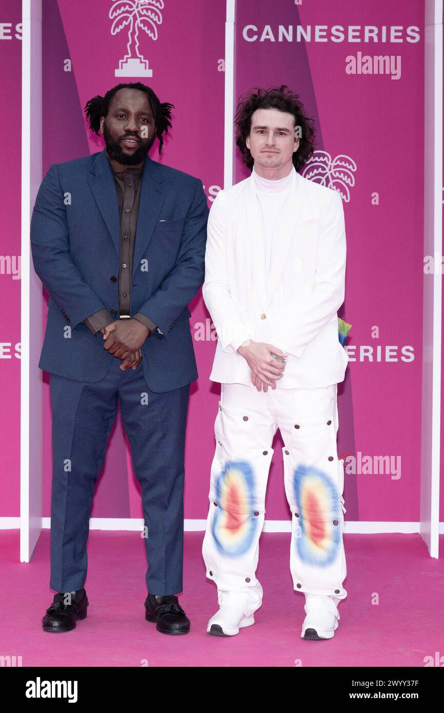 Cannes, France. 08th Apr, 2024. Tunde Wey and Theo Schear attend the ...