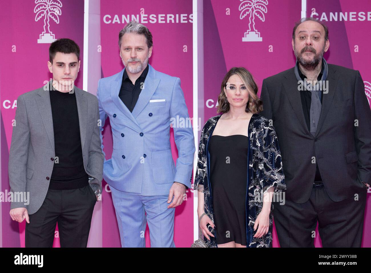 Cannes, France. 08th Apr, 2024. Lazar Tasic, Dragan Mićanovic, Milica ...
