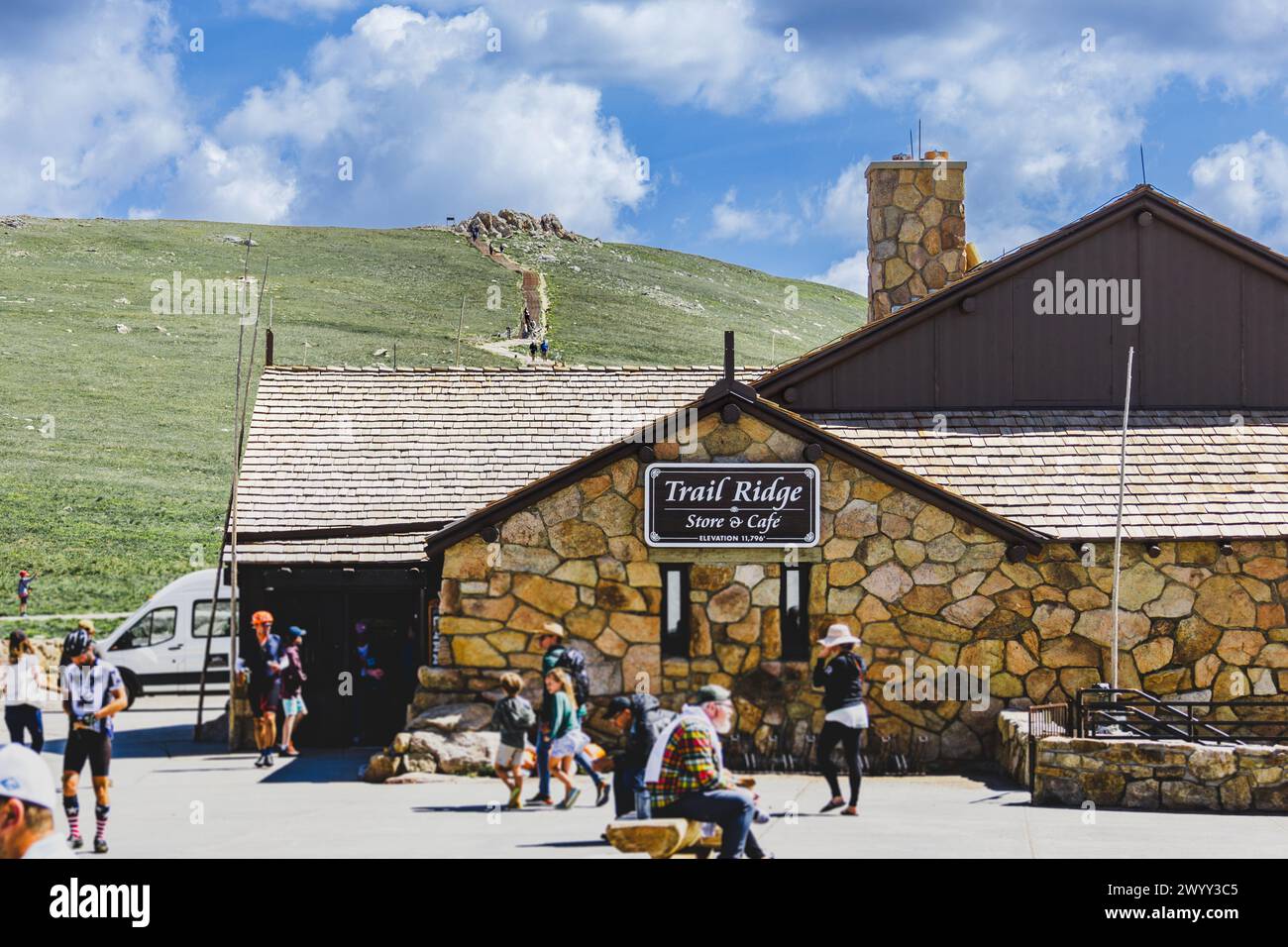 Colorado, USA: July 22, 2023: The Alpine Visitor Center, is located at ...