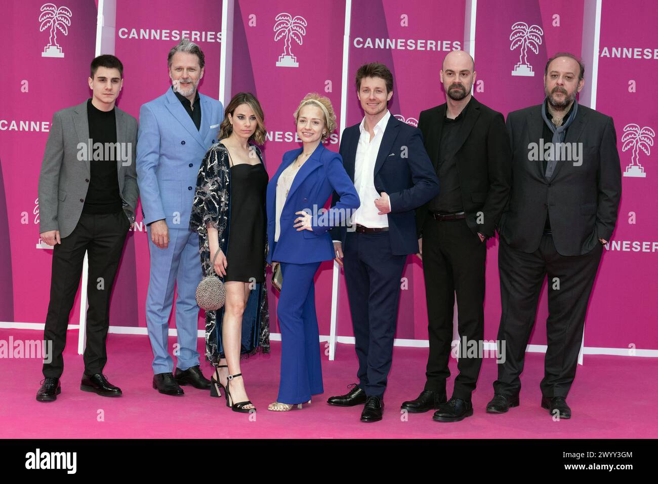 Cannes, France. 08th Apr, 2024. Lazar Tasic, Dragan Micanovic, Milica ...