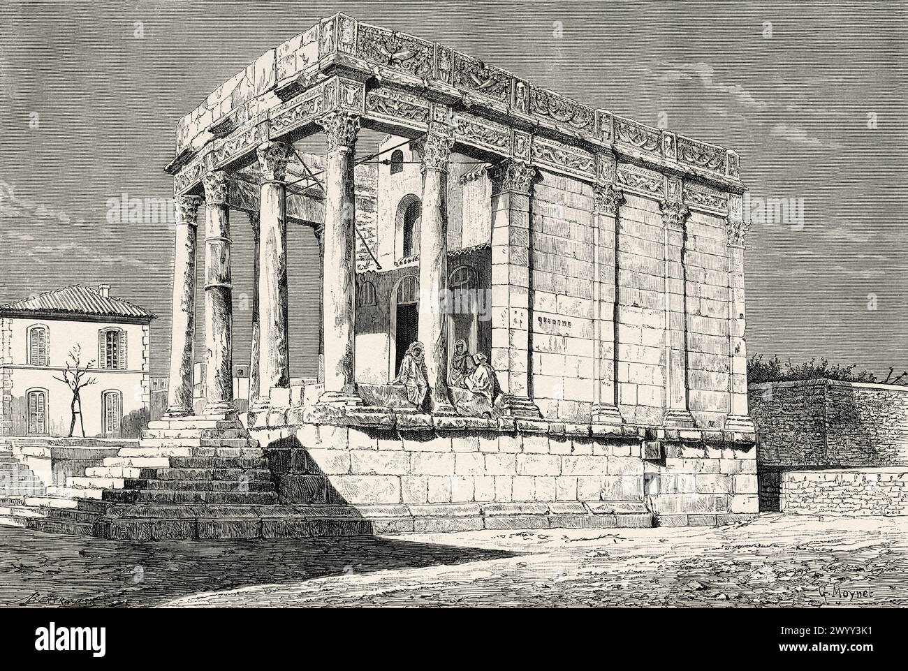 Roman Temple of Minerva, Tebessa. Oran Province, Algeria. Africa ...