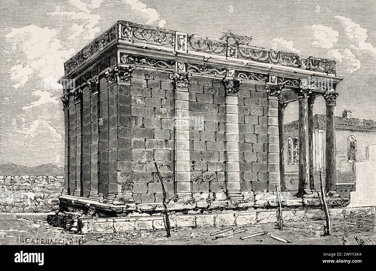 Roman Temple of Minerva, Tebessa. Oran Province, Algeria. Africa ...