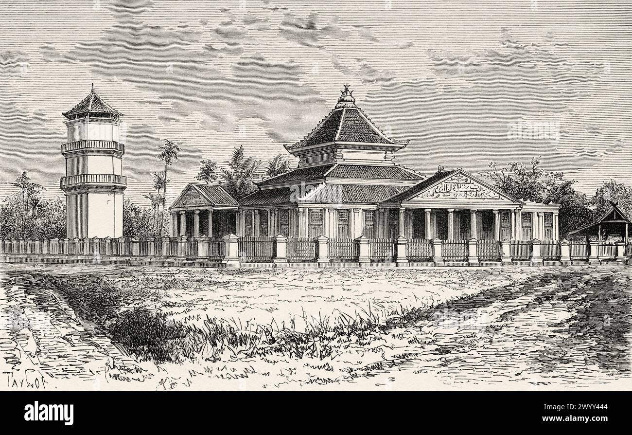 The Great Mosque of Palembang (Indonesian Masjid Agung Palembang) also ...