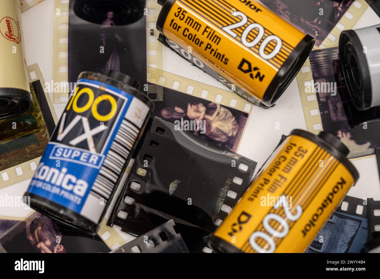 Sibiu, Romania - April 07, 2024. Empty 35mm film canisters from ...