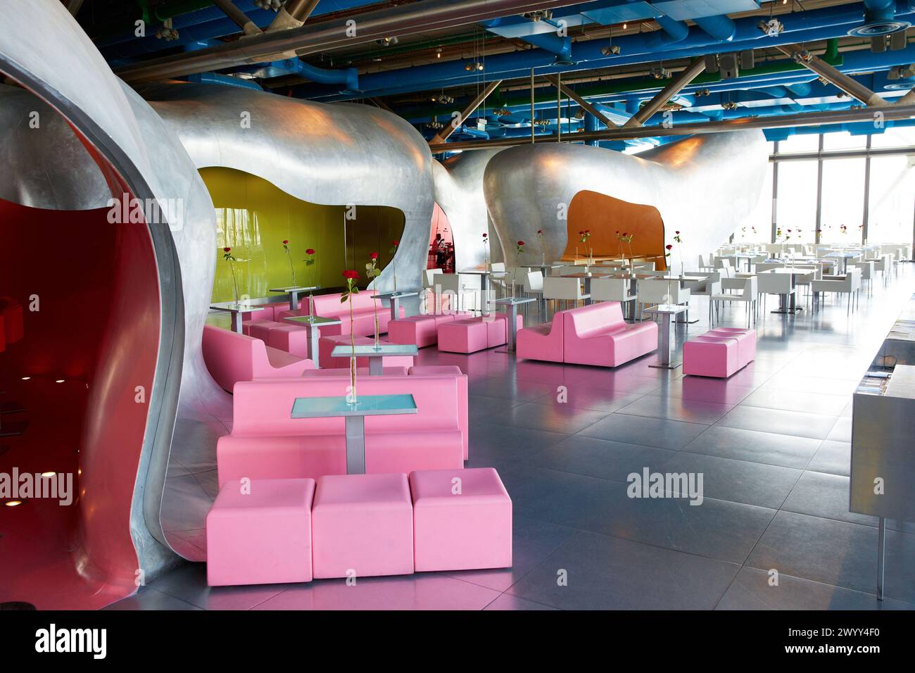 Restaurant. Centre George Pompidou. Musee National d'Art Moderne. Paris ...