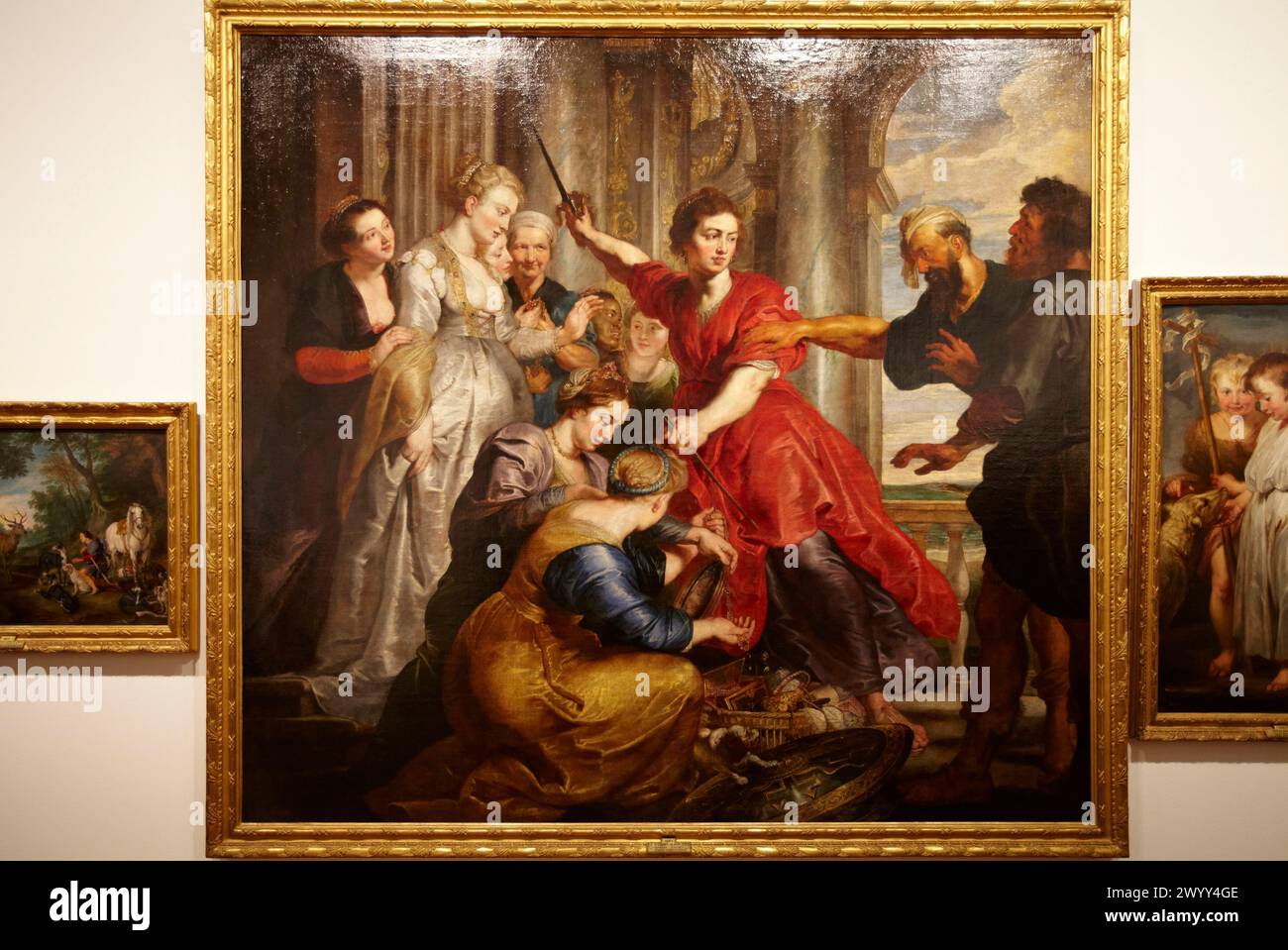 Achilles Discovered by Ulysses and Diomedes, painting by Rubens, Prado Museum, Madrid, Spain ...