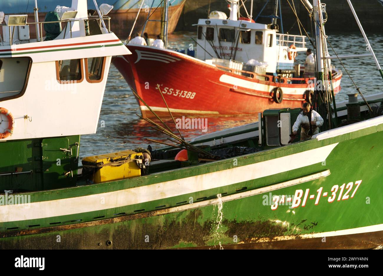 Prestige oil spill fishing boat hi-res stock photography and images - Alamy