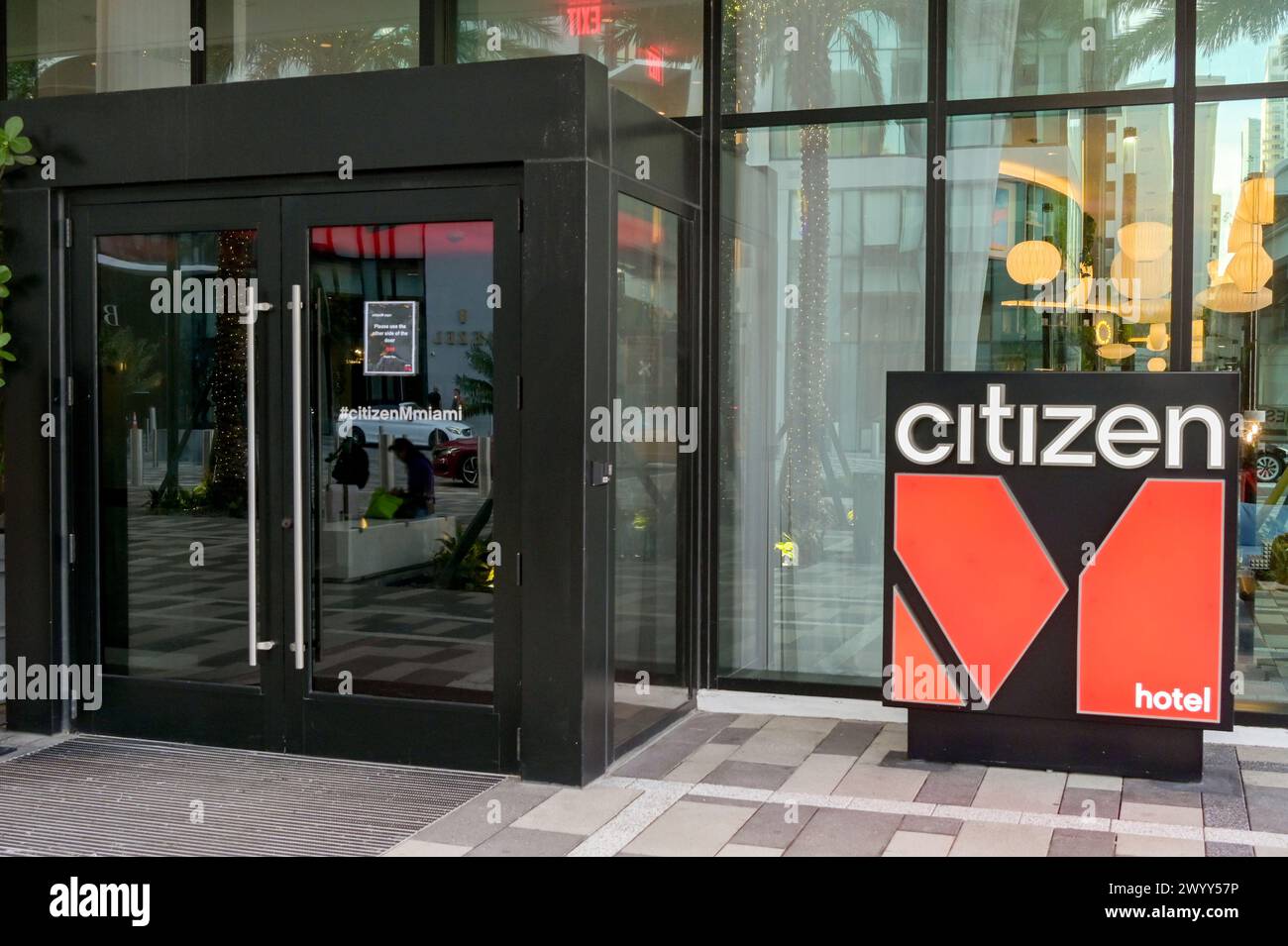 Miami, Florida, USA - 4 December 2023: Sign at the entrance to the ...