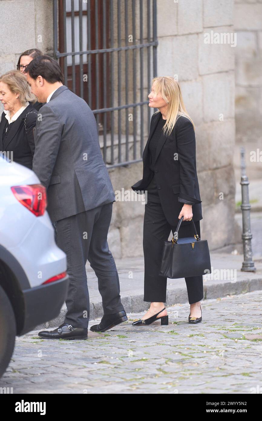 Madrid. Spain. 20240408, Fiona Ferrer Leoni attends Mass Tribute For ...