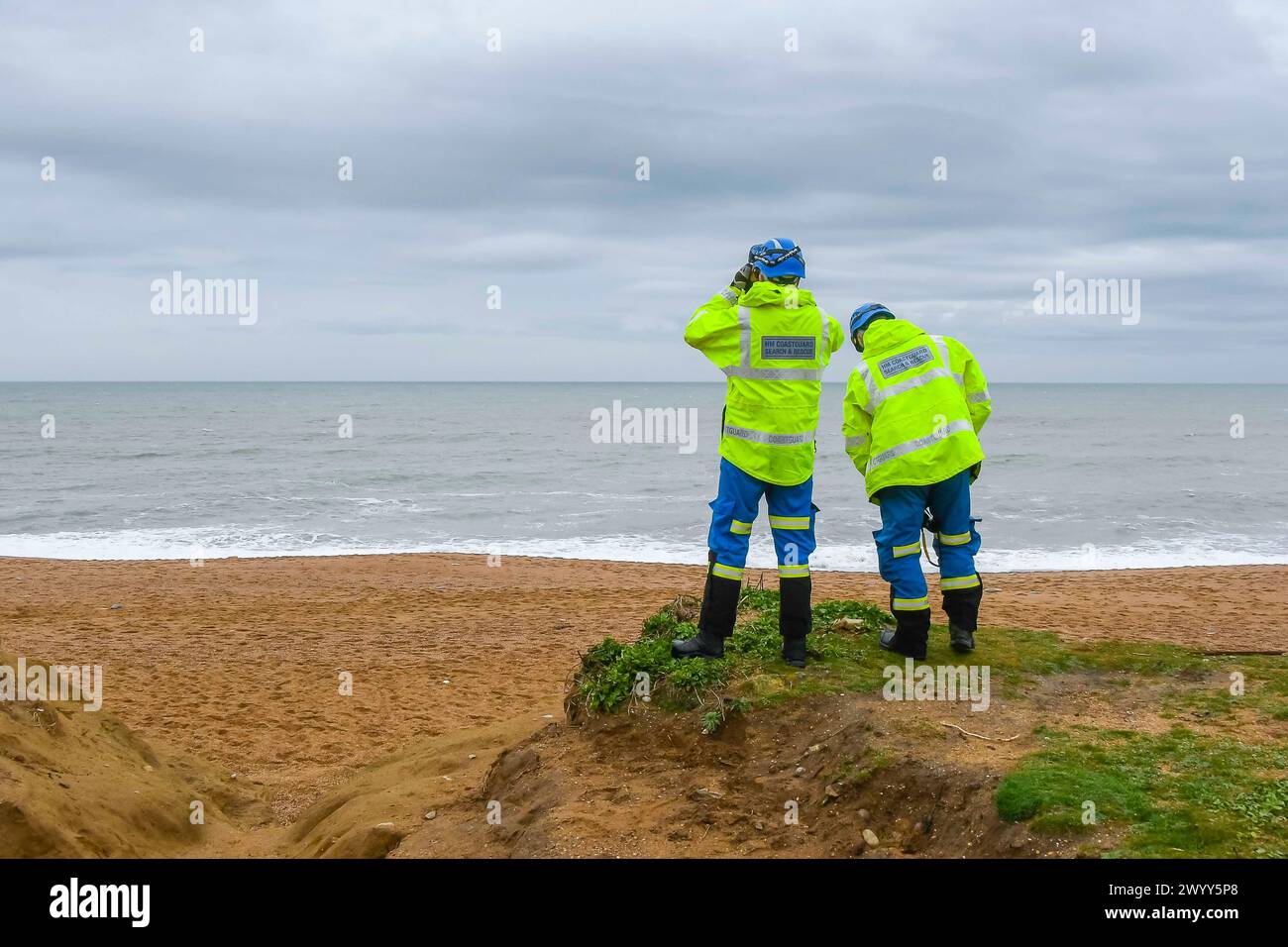 Burton Bradstock, Dorset, UK. 8th April 2024. UK Weather. An HM ...