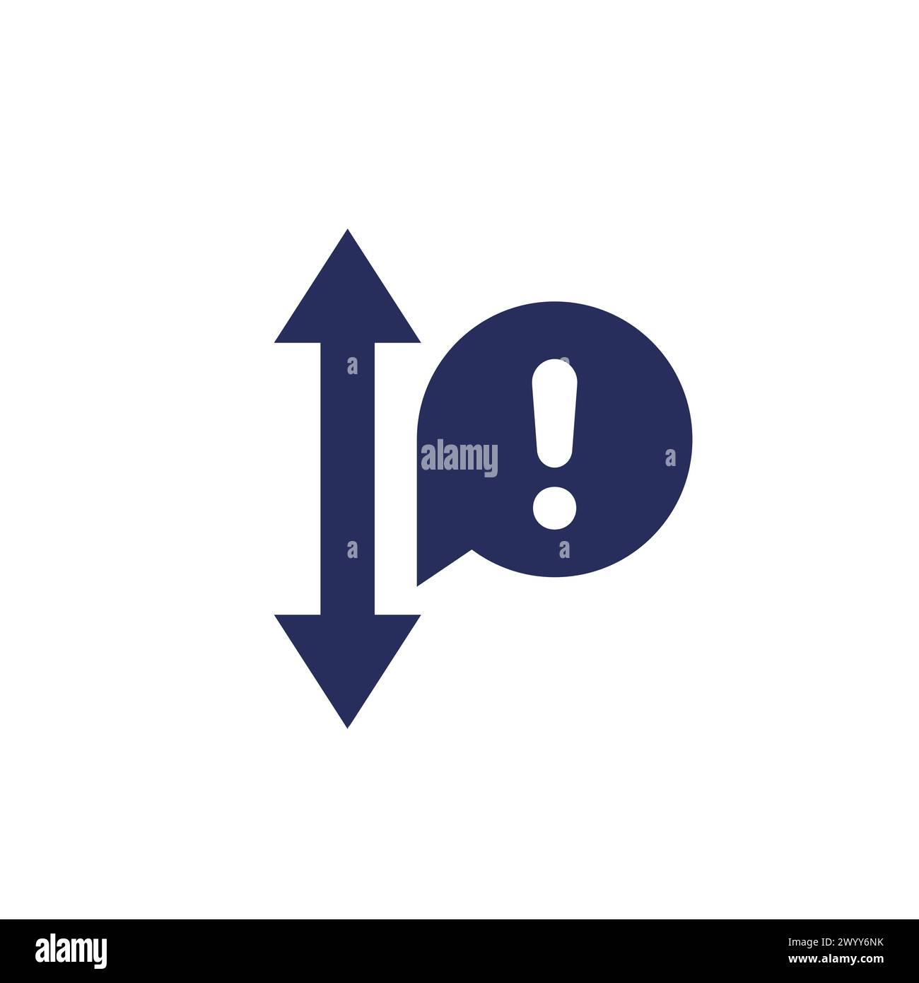 Meter warning alert icon Cut Out Stock Images & Pictures - Alamy