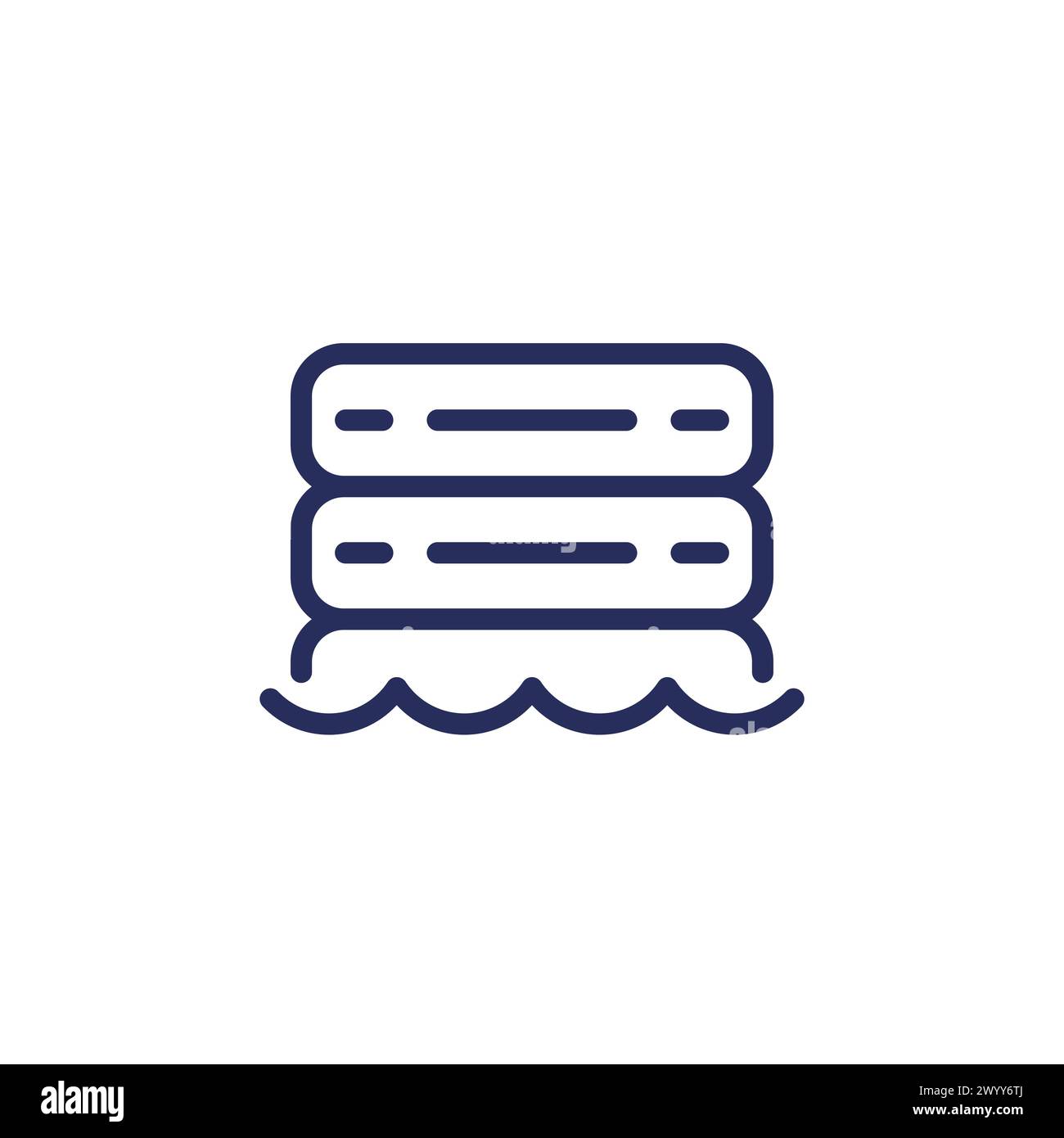 Data lake icon, line pictogram Stock Vector Image & Art - Alamy