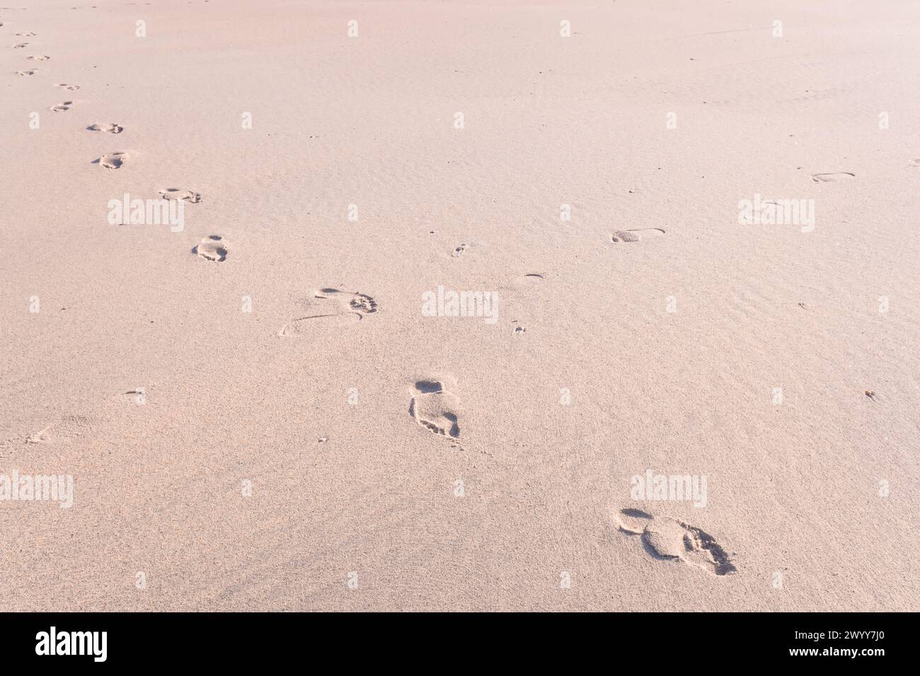 Human footprints sand hi-res stock photography and images - Alamy