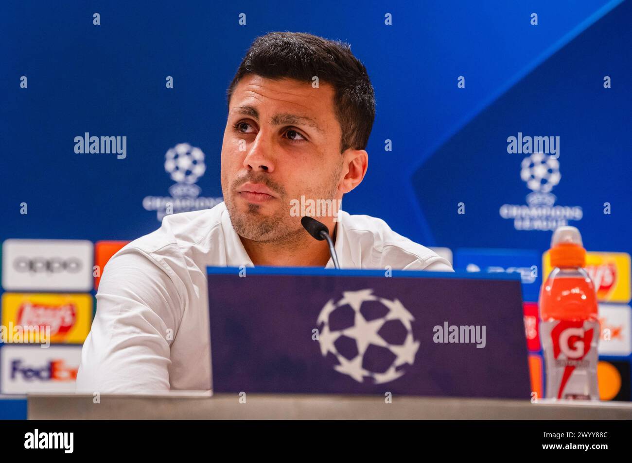 Madrid, Madrid, Spain. 8th Apr, 2024. Rodrigo Hernandez Cascante (Rodri ...