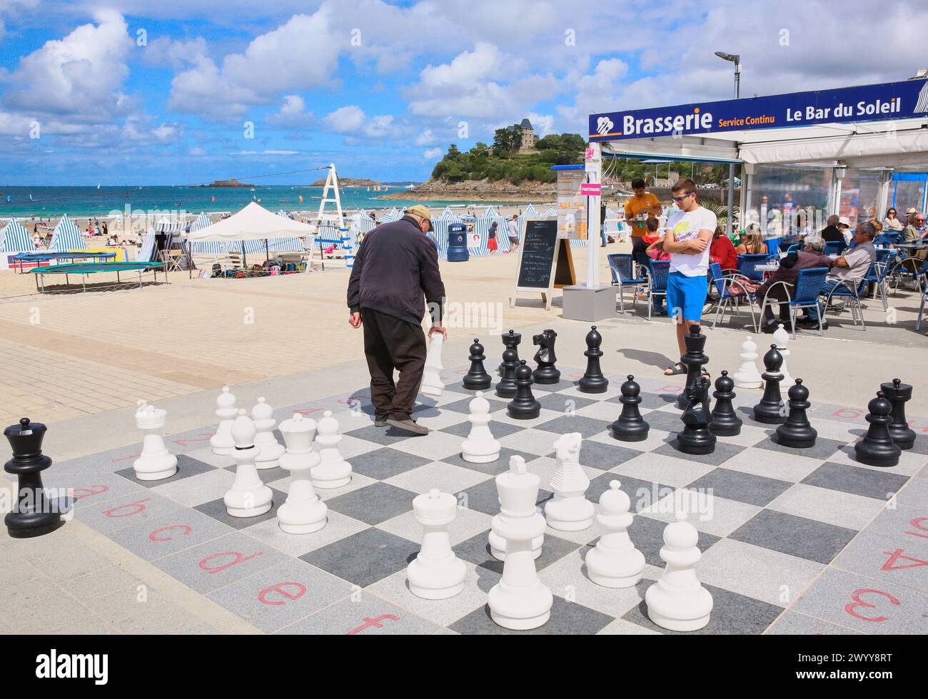 Chess, Plage de l'Écluse, Eclus beach, Dinard, Emerald Coast, Côtes d ...
