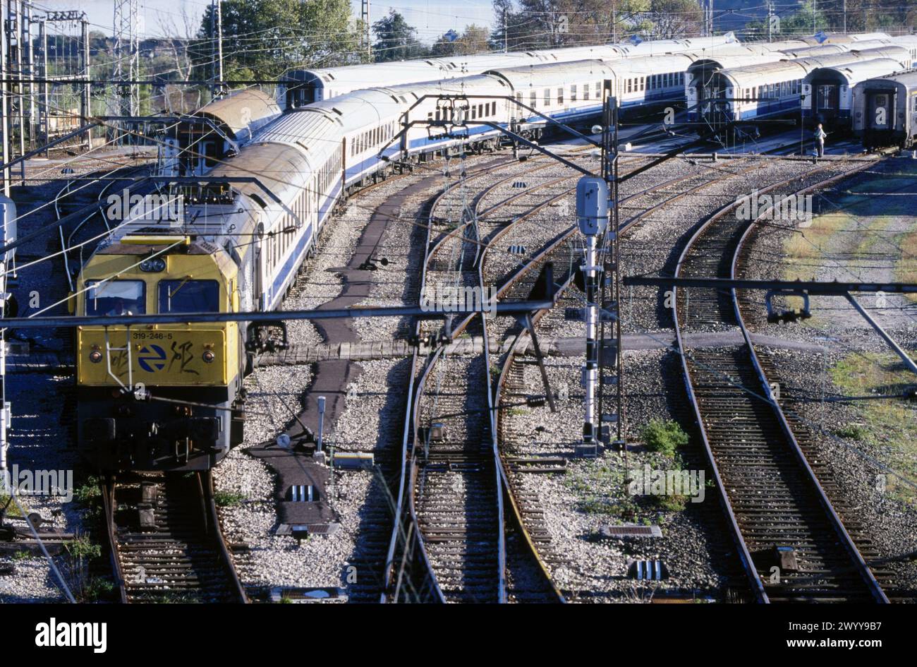 Train station. Irun. Guipúzcoa (Spanish-French border Stock Photo - Alamy