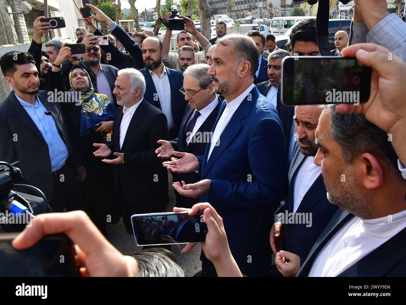 Damascus, Syria. 8th Apr, 2024. Iranian Foreign Minister Hossein Amir ...
