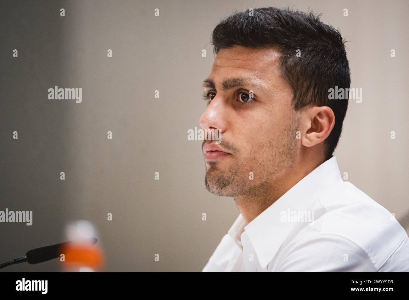 Madrid, Spain. 08th Apr, 2024. Rodrigo Hernandez Cascante (Rodri) of ...